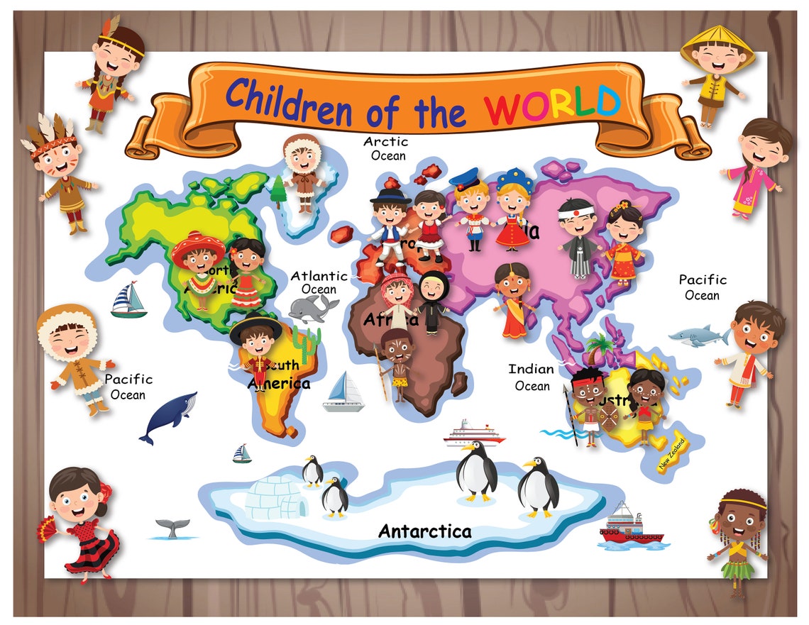 Continents Busy Book Activity for Kids Learning Binder Pre-k - Etsy