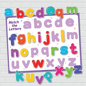 Alphabet Matching Activity, Lowercase Letters, ABC Busy Book Page ...