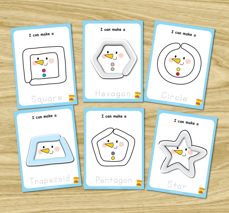 Snowman Shapes Playdough Mats, Winter Activity, Fine Motor Skills ...