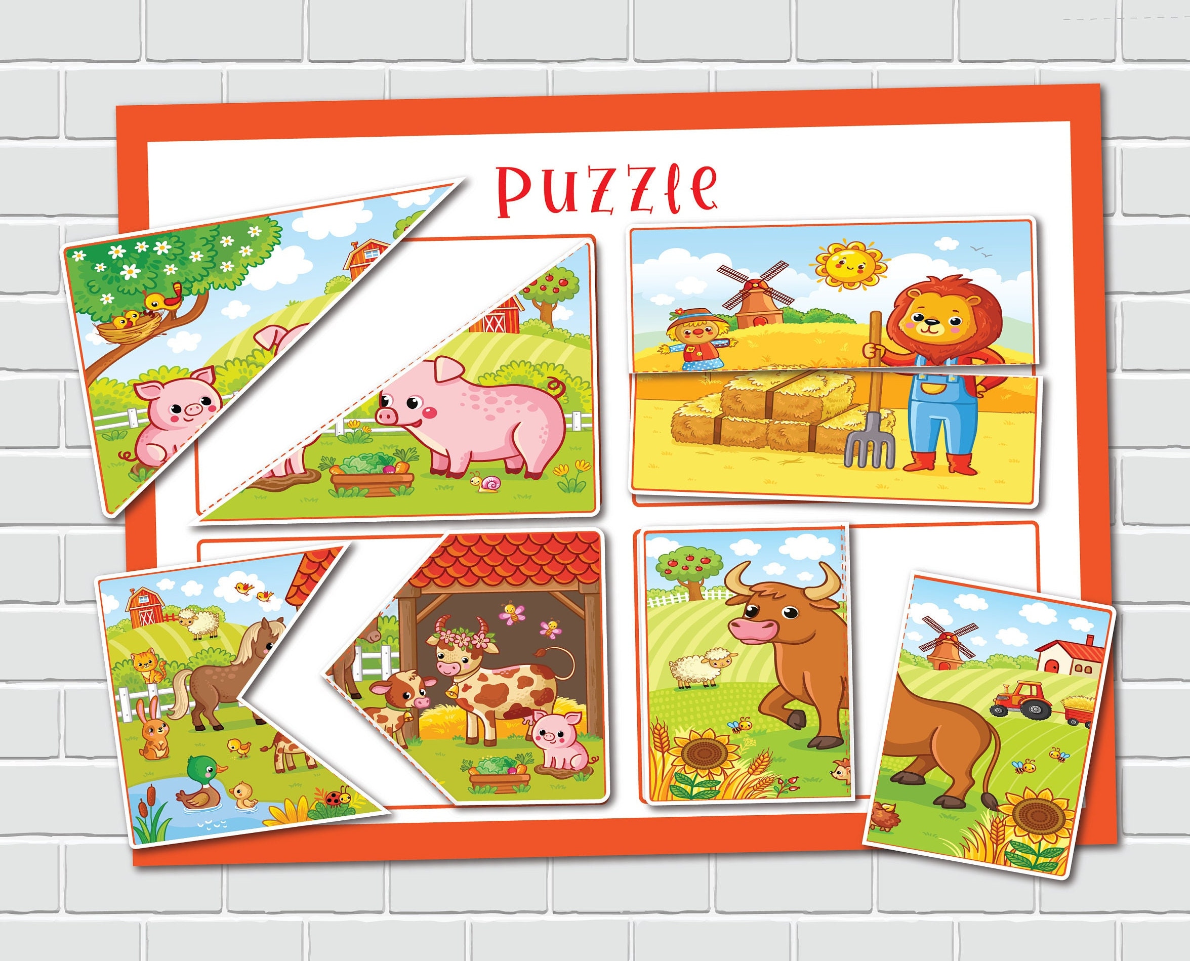 Farm Busy Book, Toddler Quiet Book, Preschool Learning Binder, Farm ...