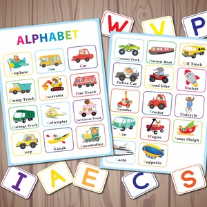 Alphabet Matching Game, ABC Printable Activity, Busy Book Pages ...