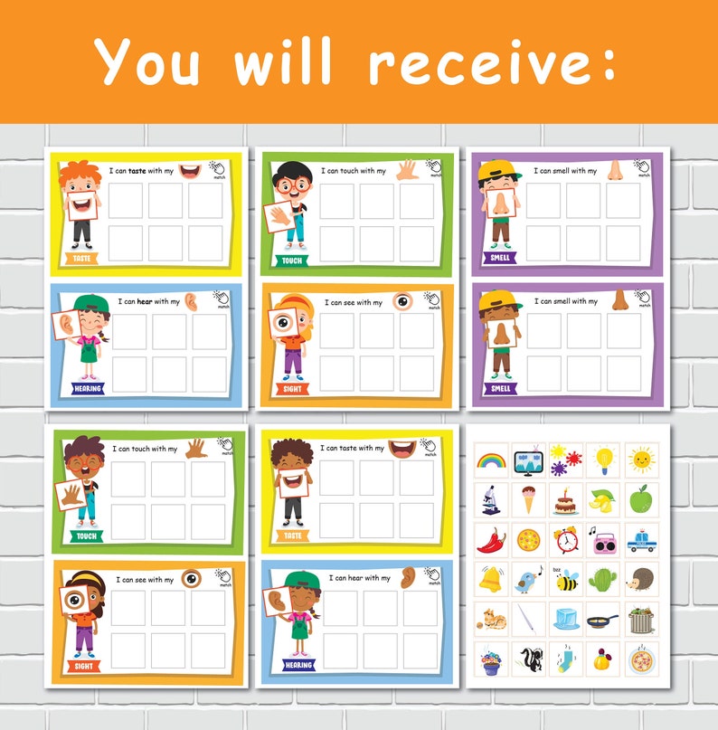 Five Senses Sorting Mats Printable Activity 5 Senses - Etsy