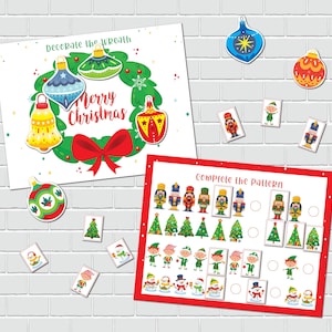 Christmas Busy Book. Preschool Learning Binder. Toddler Quiet Book ...