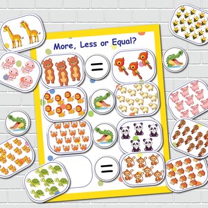 Math Busy Book Printable Worksheets for Pre-k Learning. Toddler ...