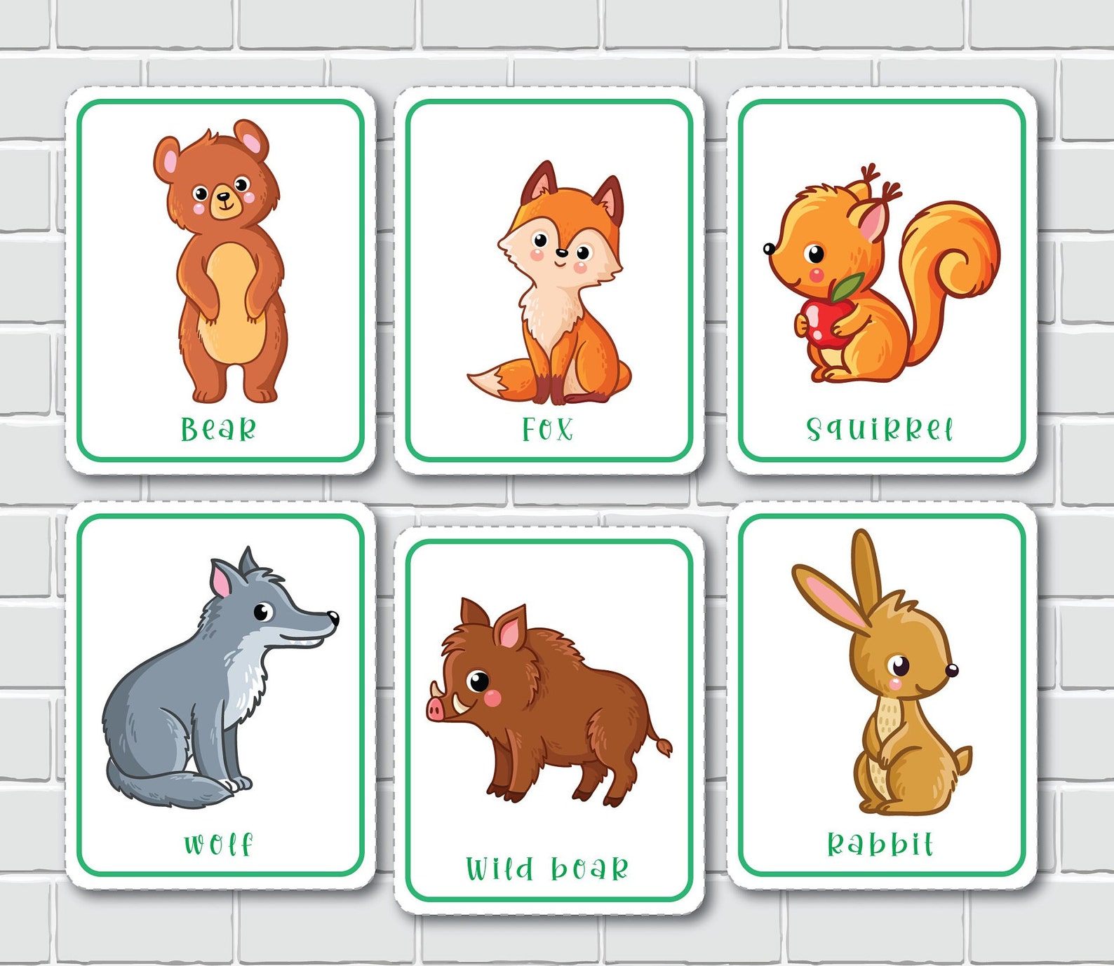 Forest Animals Busy Book Pages, Toddler Quiet Time Activity, Preschool ...