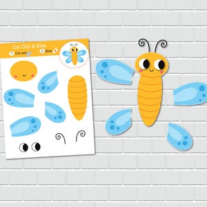 Bugs Cut Out and Glue Crafts for Kids.insects Cut Out and Paste ...