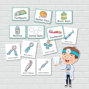 Dentist Dramatic Play, Dental Office Pretend Play, Printable Dramatic ...