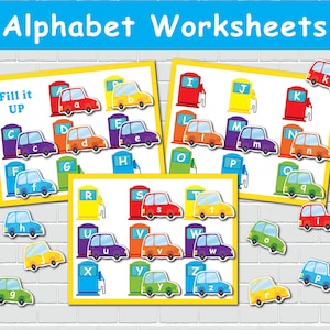 Cars Busy Book Kids Learning Binder Preschool Car Theme Quiet Book File ...