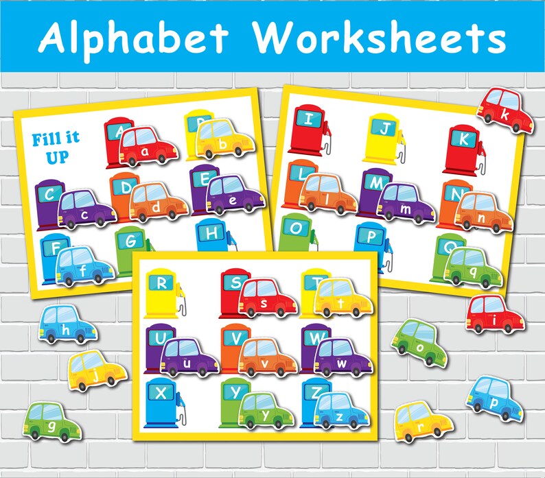 Cars Busy Book Kids Learning Binder Preschool Car Theme Quiet Book File ...