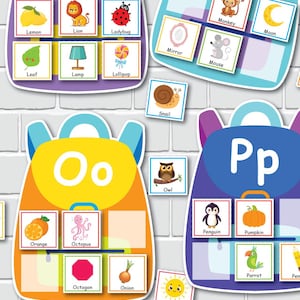 ABC Matching Activity for Kids, Alphabet Busy Book, Preschool Learning ...