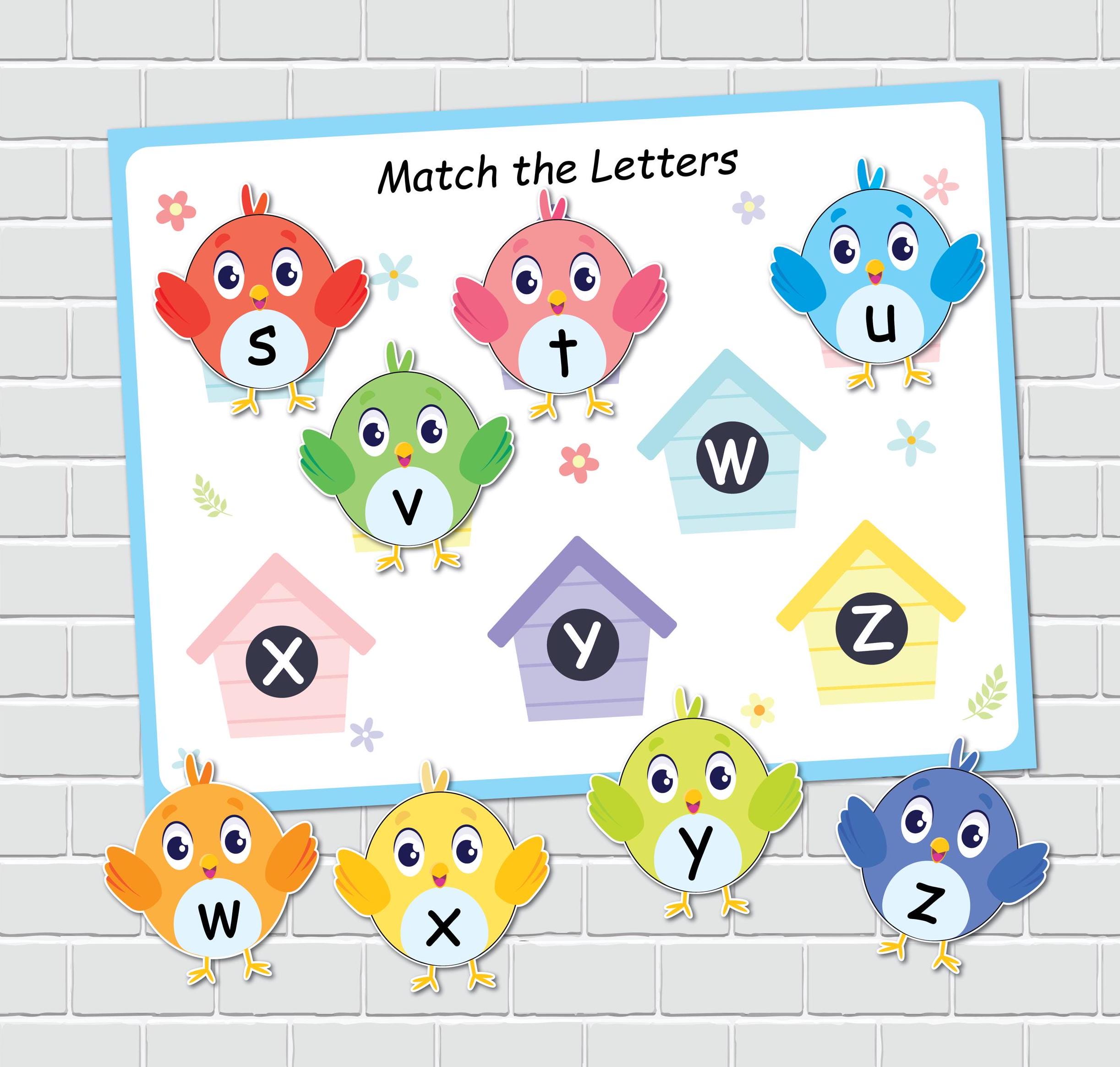 ABC Matching Game: Preschool Alphabet Learning Activity (digital ...