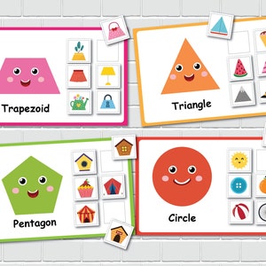 Errorless Shape Matching Games, Shapes Busy Book, File Folder Games ...