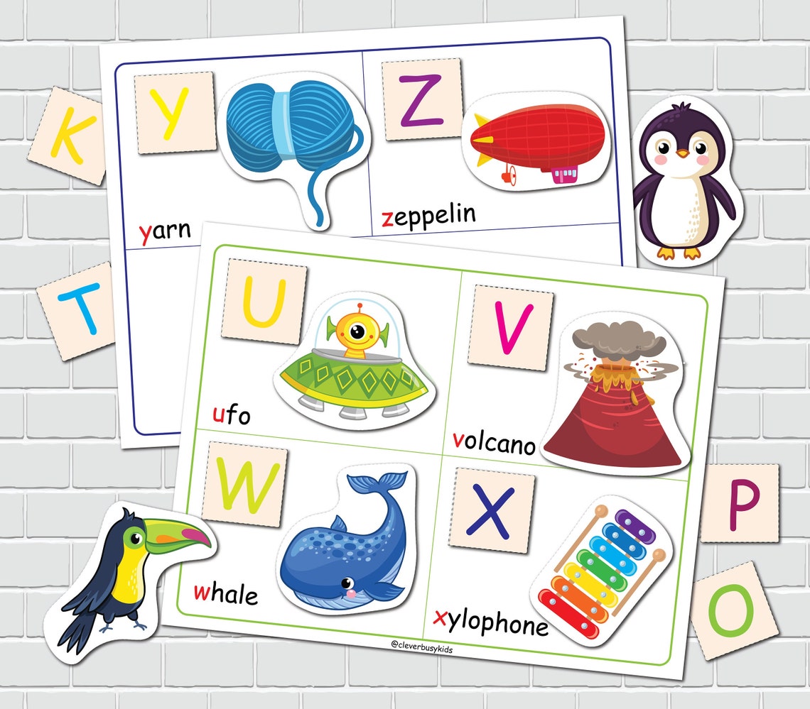 Alphabet Busy Book Pages Preschool Curriculum Toddler ABC - Etsy