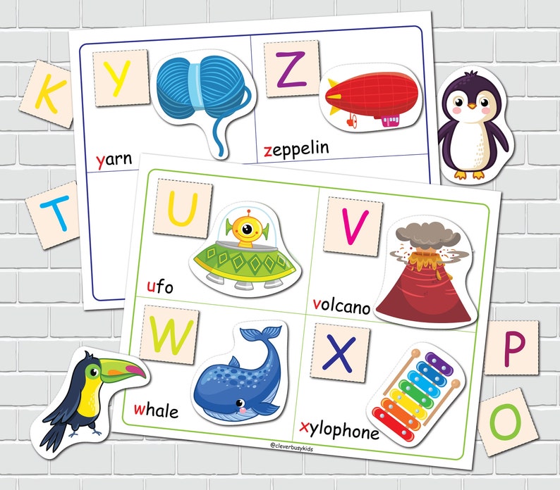 Alphabet Busy Book Pages Preschool Curriculum Toddler ABC - Etsy