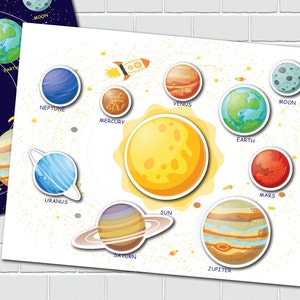 Solar System Printable Activity Outer Space Study Preschool Learning ...