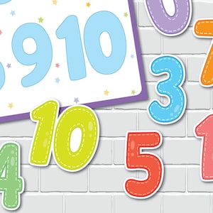 Numbers Matching Activity, Toddler Busy Book Page, Learning Binder, Pre ...