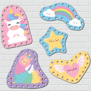 Unicorn Lacing Cards, Preschool Fine Motor Skill Activity, Toddler ...