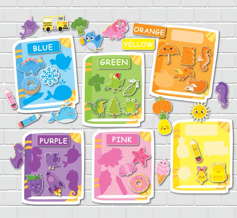 Color Sorting Activity for Kids, Match and Sort Colors, Colors Busy ...
