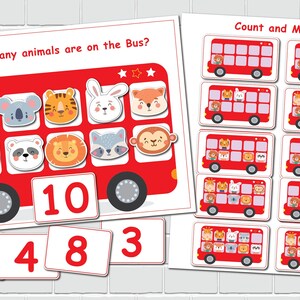 Toddler Counting Activity: Preschool Math Worksheet (digital Download ...