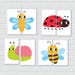 Bugs Matching Game, Symmetry Cards, Toddler Matching Activity ...