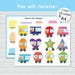 Car Shape Matching Activity: Preschool Learning (digital Download) - Etsy