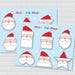 Santa Shapes Matching Activity, 2D Shapes, Christmas Busy Book Page ...
