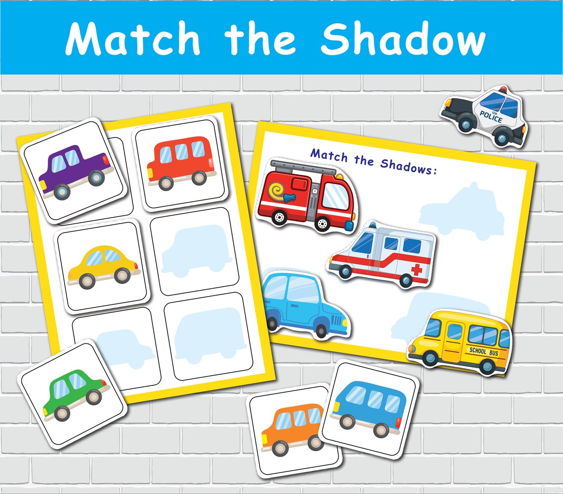 Cars Busy Book Kids Learning Binder Preschool Car Theme Quiet - Etsy