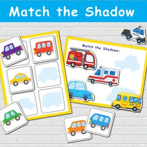 Cars Busy Book Kids Learning Binder Preschool Car Theme Quiet Book File ...
