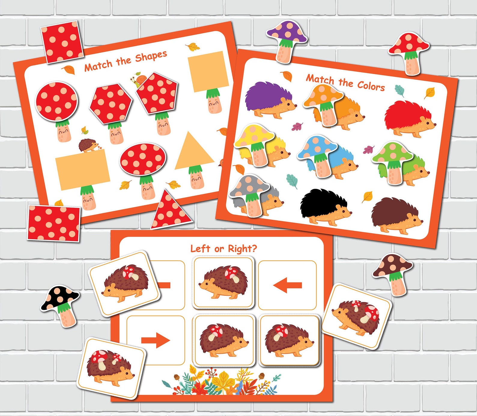 Fall Busy Book, Autumn Quiet Book, Toddler Learning Binder, Preschool ...