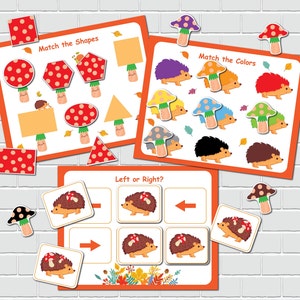 Fall Busy Book, Autumn Quiet Book, Toddler Learning Binder, Preschool ...