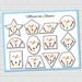 Snowman 2D Shapes Matching Activity for Kids, Winter Busy Book, File ...