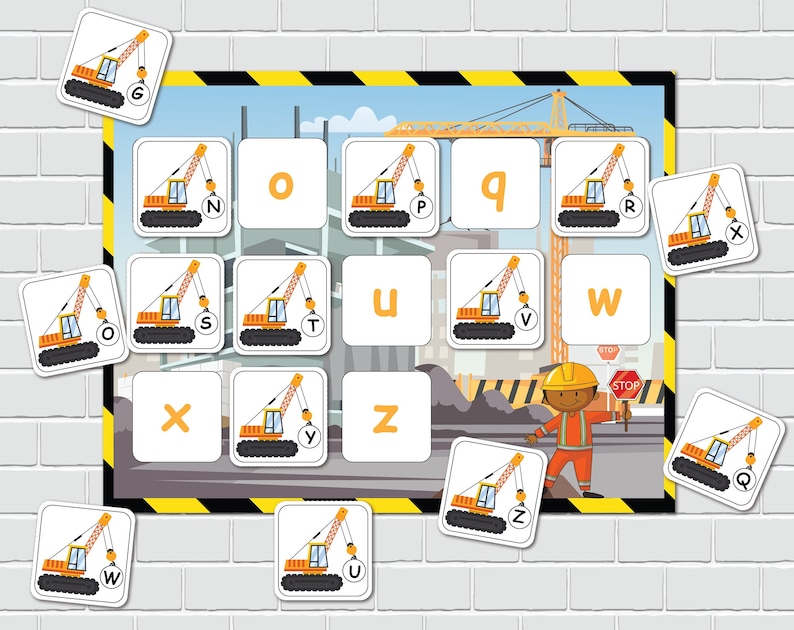 Construction Theme Alphabet Activities, Preschool Learning, Toddler ...