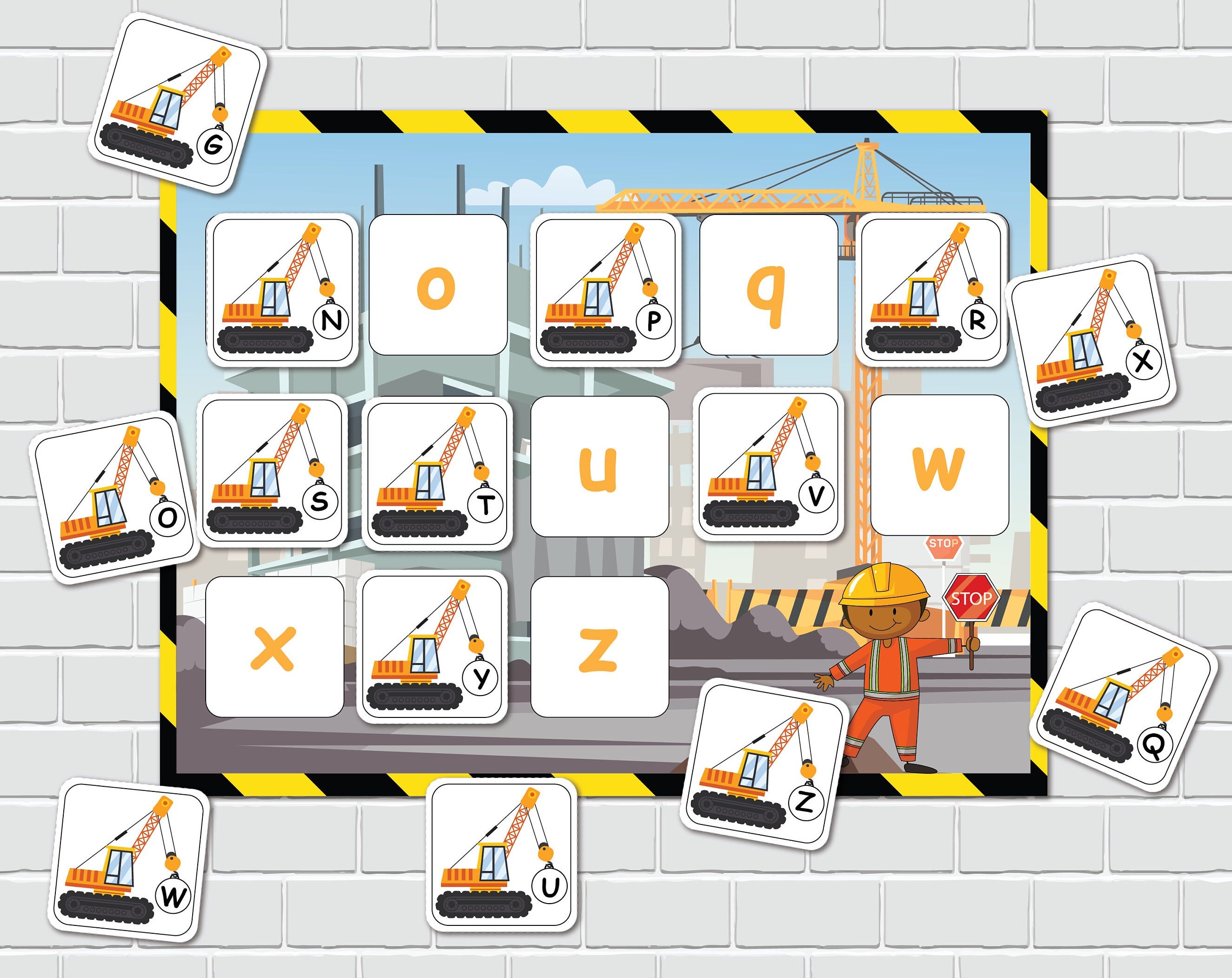 Construction Theme Alphabet Activities, Preschool Learning, Toddler ...