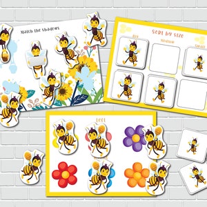 Bee Busy Book, Preschool Learning Binder, Homeschool Curriculum,pre-k ...