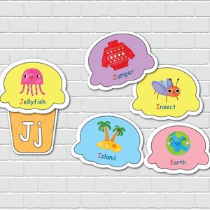 Ice Cream Alphabet Matching Activity. ABC Busy Book. Learning ...