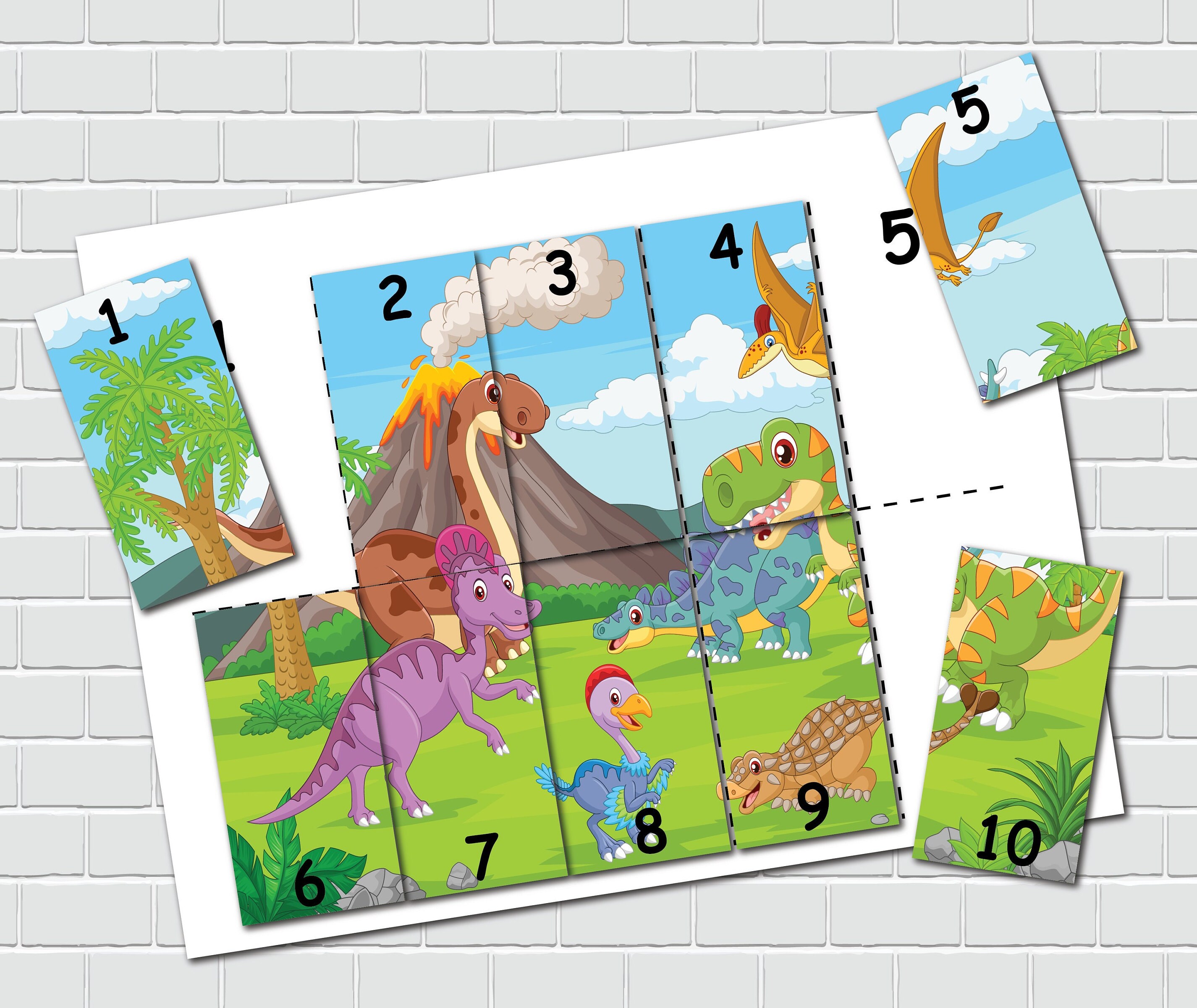 Dinosaur Busy Book Pages for Toddler. Kindergarten Learning | Etsy