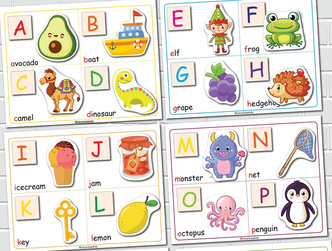Alphabet Busy Book Pages Preschool Curriculum Toddler ABC - Etsy