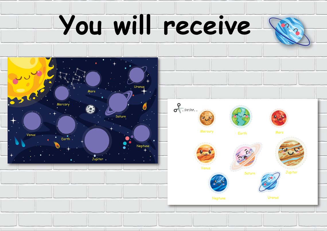 Solar System Outer Space Universe Printable Activities - Etsy