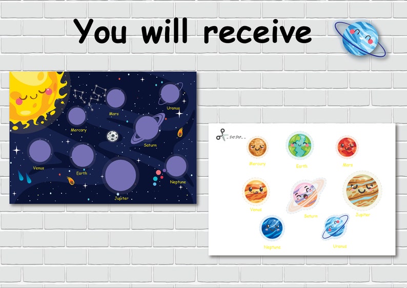 Solar System Outer Space Universe Printable Activities Preschool ...