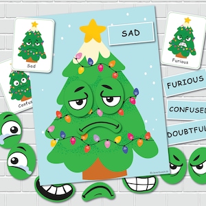 Christmas Tree Emotions Activity for Kids, Preschool Feelings ...