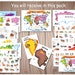 Continents Busy Book Activity for Kids Learning Binder Pre-k Quiet Book ...