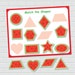 Watermelon Shape Matching Activity, 2D Shapes, Summer Busy Book Page ...