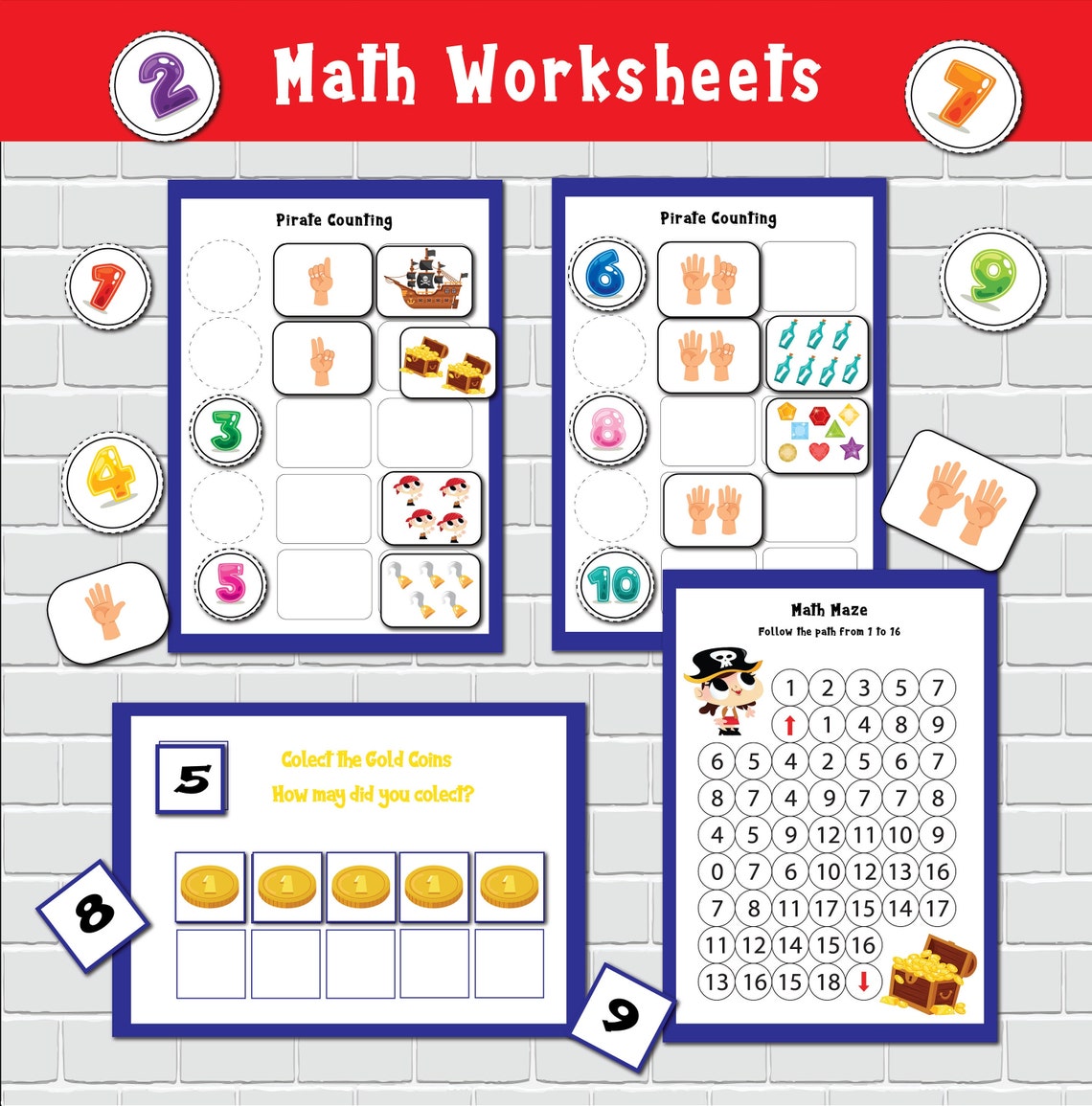 Pirates Busy Book Preschool Learning Binder Toddler Quiet Book - Etsy