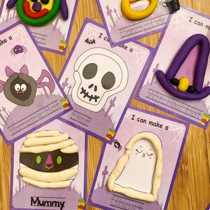 Halloween Play Dough Mats Printable Play Doh Preschool - Etsy