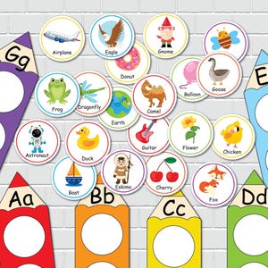 Alphabet Matching Activity for Kids, ABC Busy Book, Preschool Learning ...