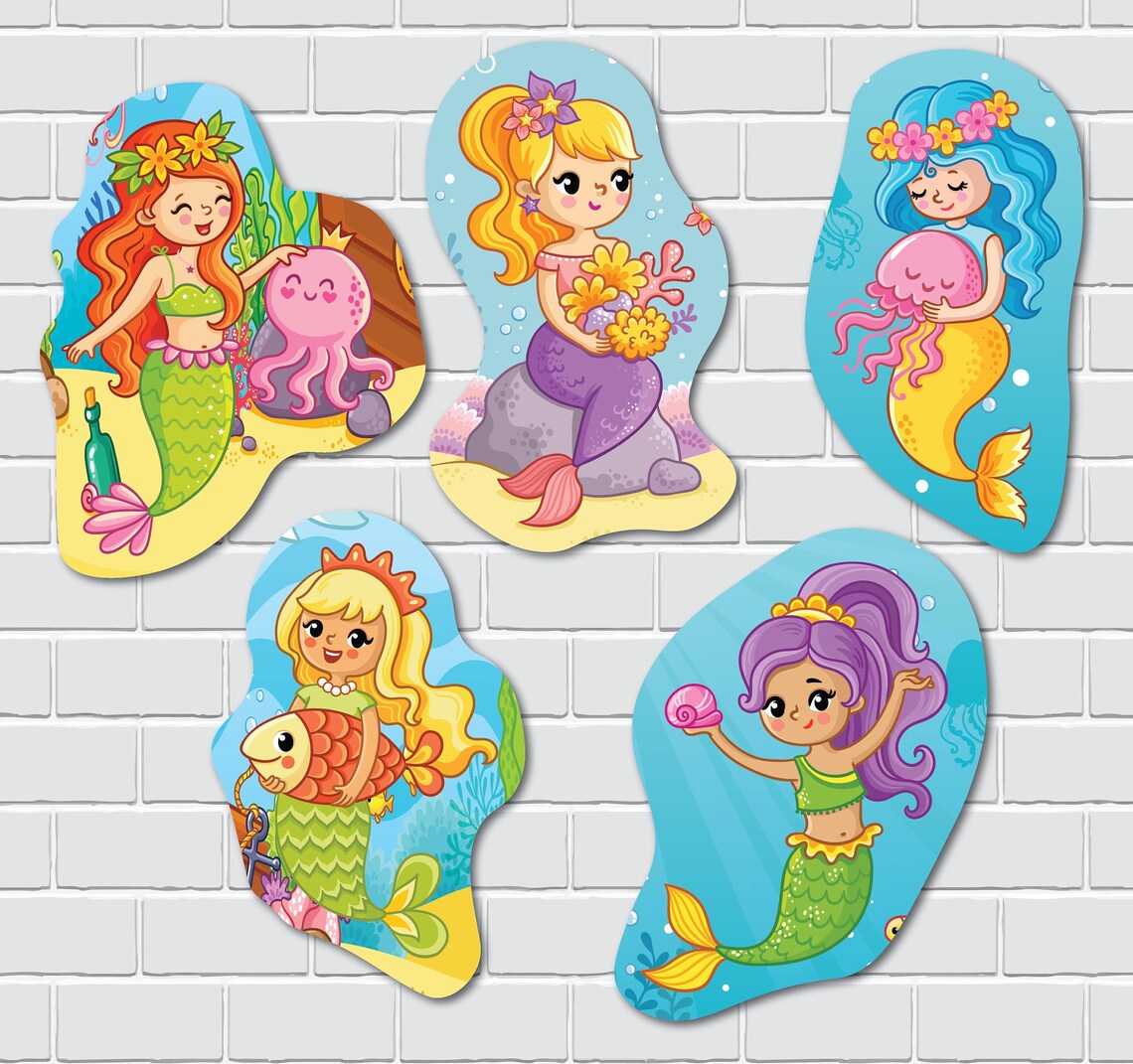 Mermaids Lacing Cards Preschool Fine Motor Skill Activity - Etsy