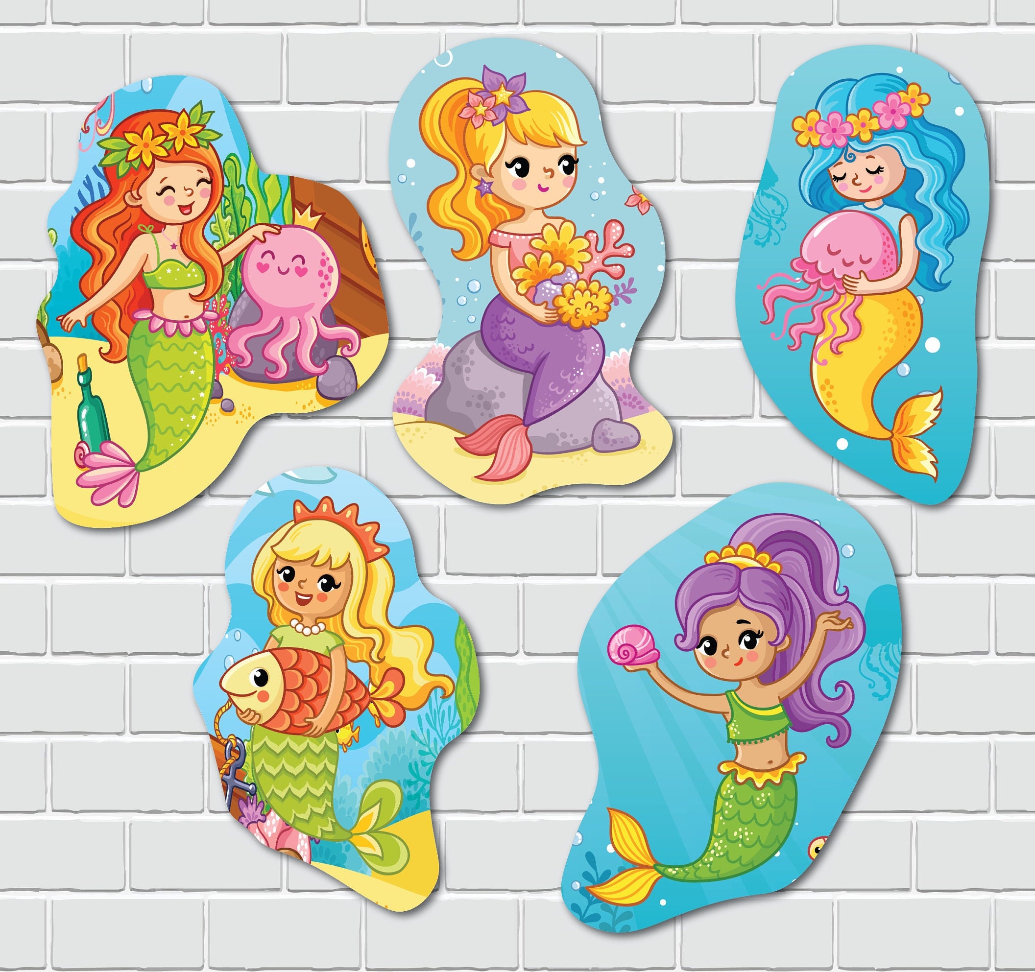 Mermaids Lacing Cards Preschool Fine Motor Skill Activity - Etsy