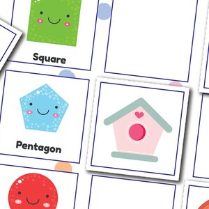 Shapes Matching Activity Toddler Learning Activity Busy Book Pages ...