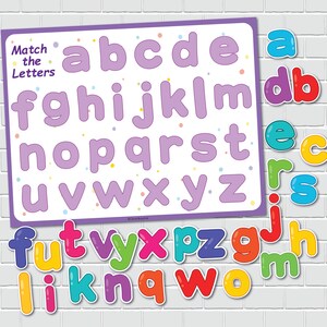 Alphabet Matching Activity, Lowercase Letters, ABC Busy Book Page ...