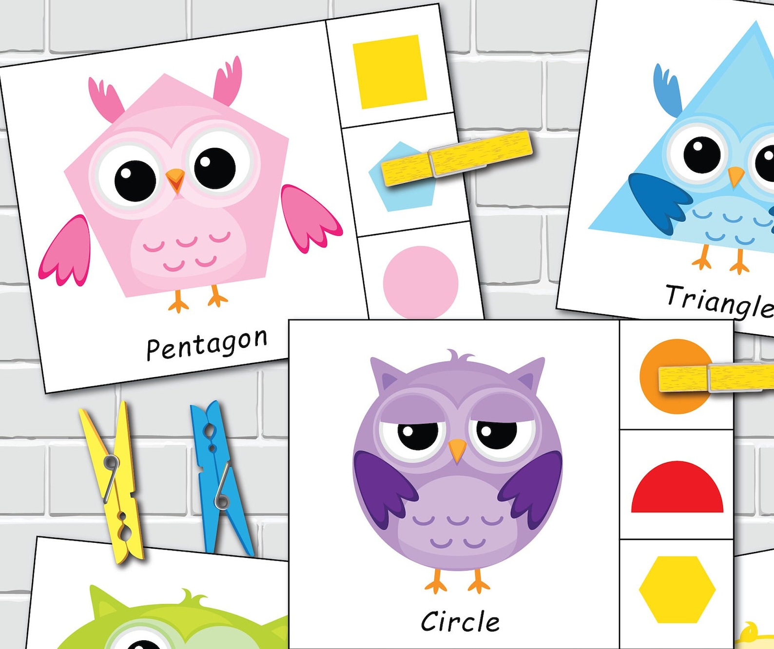 2D Shapes Clip Cards, Shapes Busy Book, File Folder Games, Special ...
